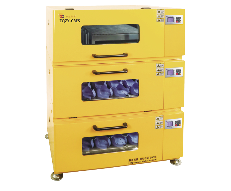 三层组合式全温振荡培养箱ZQZY-C8ES_振荡培养箱,二氧化碳培养箱,摇床,振荡器-知楚生物